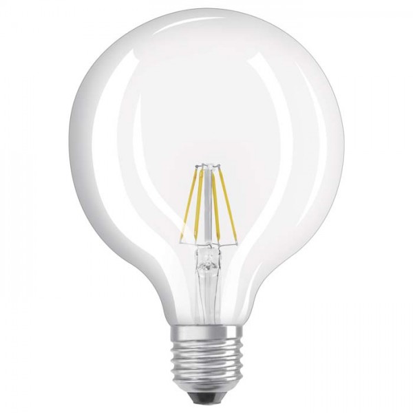 OSRAM Retrofit Globe 125 prozoren 230V E27 LED EQ60 2700K